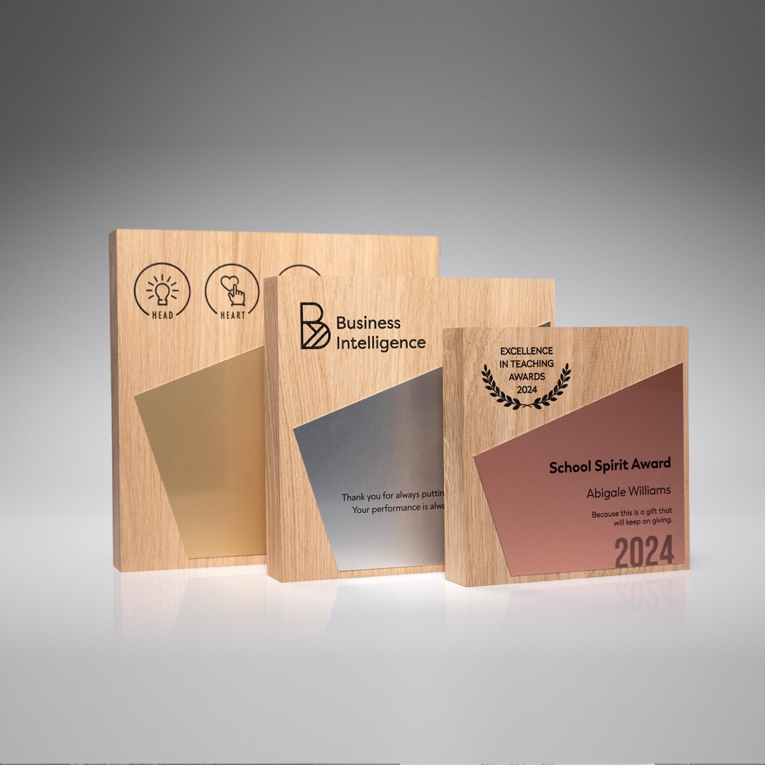 Fusion Oak Trophy – Handmade and unique design awards